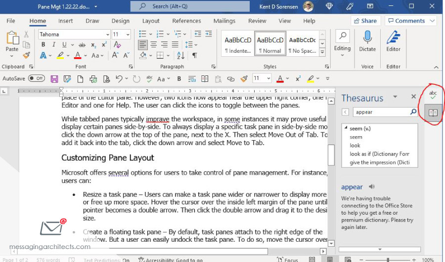 Tabbed Task Panes in Microsoft 365 Reduce Clutter, Free up Screen Real ...